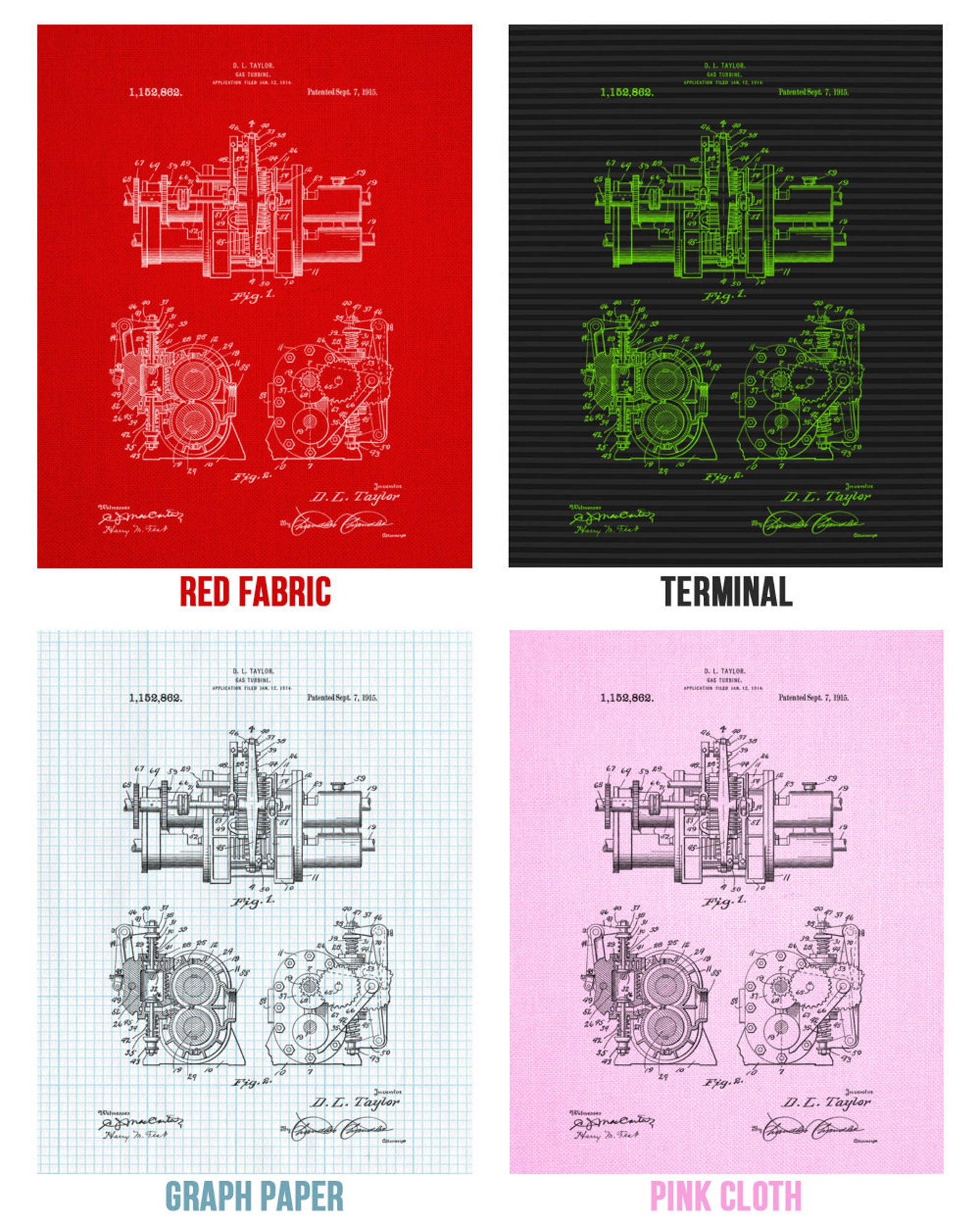 Gas Turbine Poster Print Engineering Student Engineer Gift | Etsy