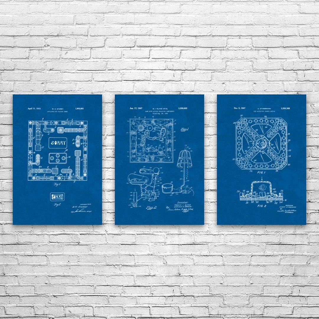 Board Game Posters Set of 3 Toy Store Decor Boardgame Art - Etsy