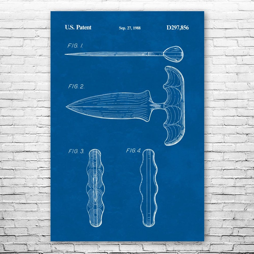Push Knife Poster Print Knife Maker Collector Gift Knife - Etsy