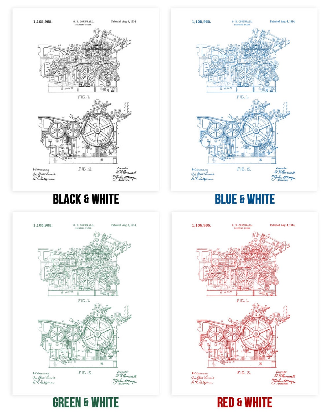 Printing Press Poster Print Journalism Art Reporter Gift | Etsy