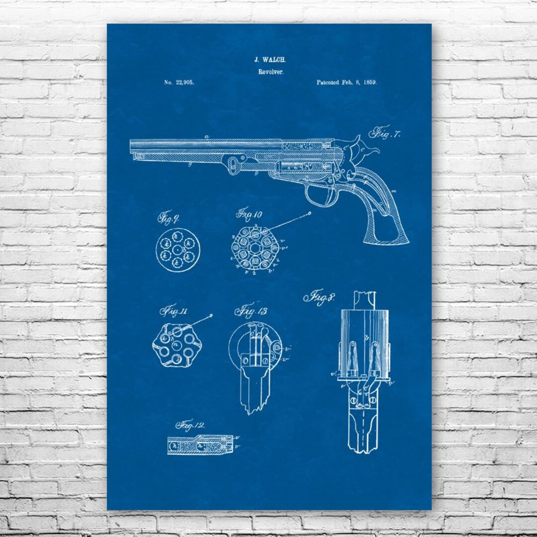 Old West Revolver Poster Print Western Decor Gun Collector - Etsy