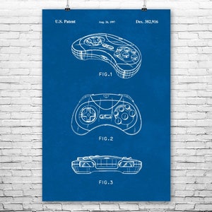 Video Game Controller Poster Print Gamer Gifts Game Room - Etsy