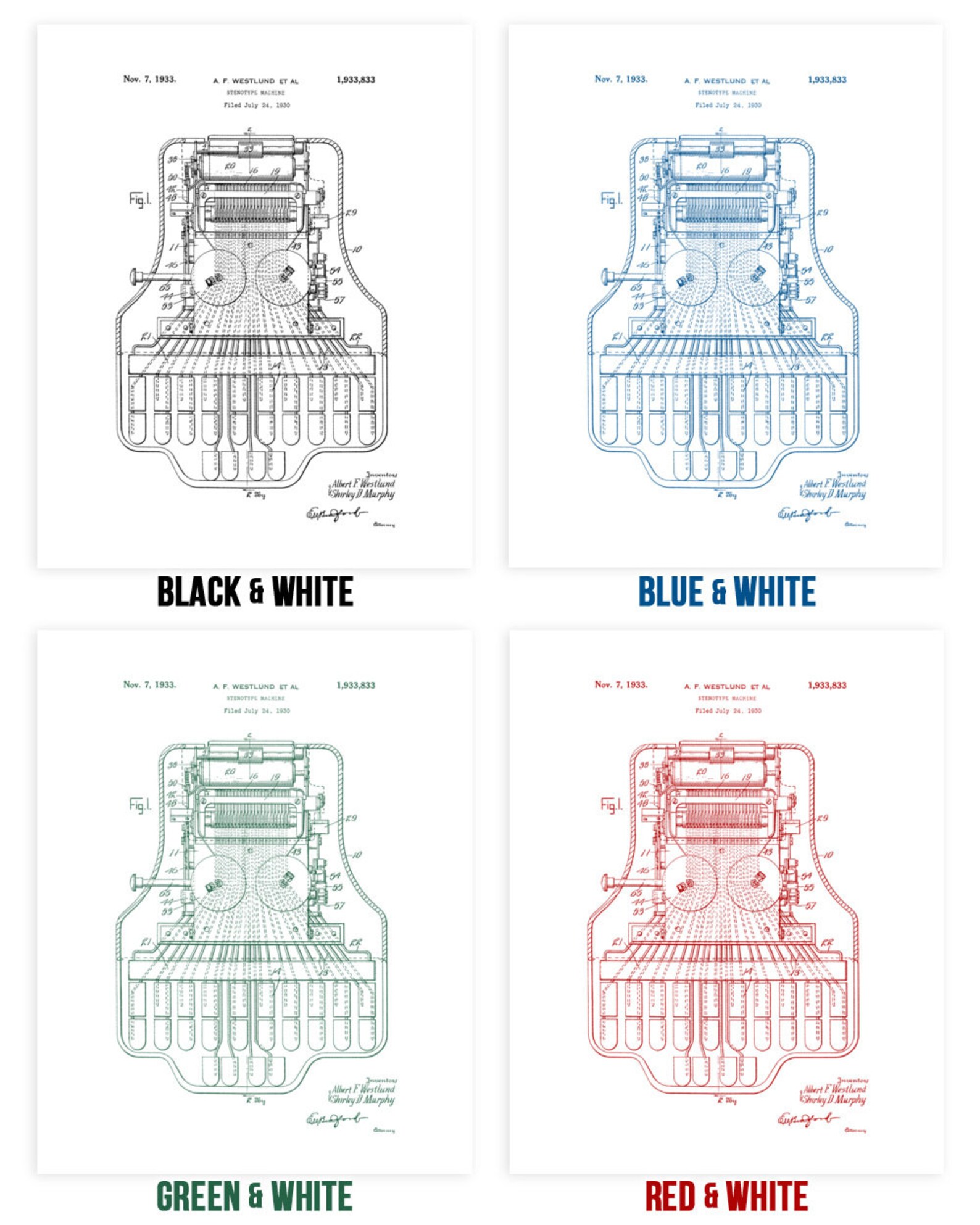 Court Reporter Stenotype Poster Print Stenographer Gift - Etsy