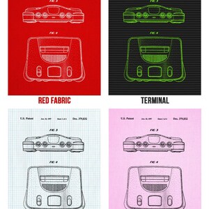 N64 Console Poster Print N64 Wall Art Video Game Gift - Etsy