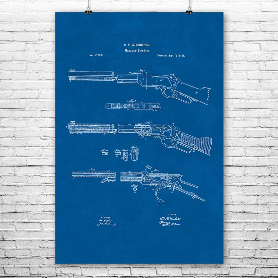 Lever Rifle Poster Print Shooting Range Art Hunter Gift Gun - Etsy