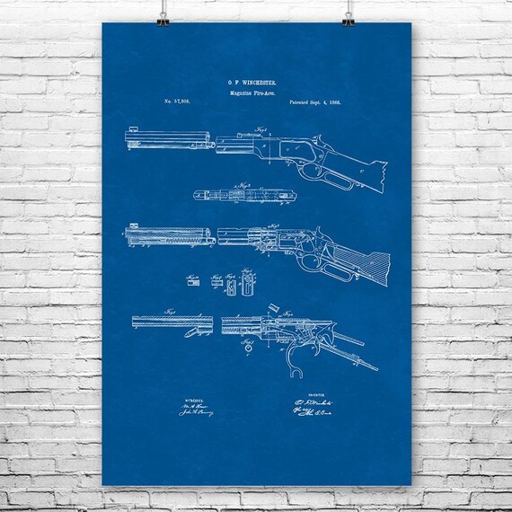 Lever Rifle Poster Print Shooting Range Art Hunter Gift Gun - Etsy