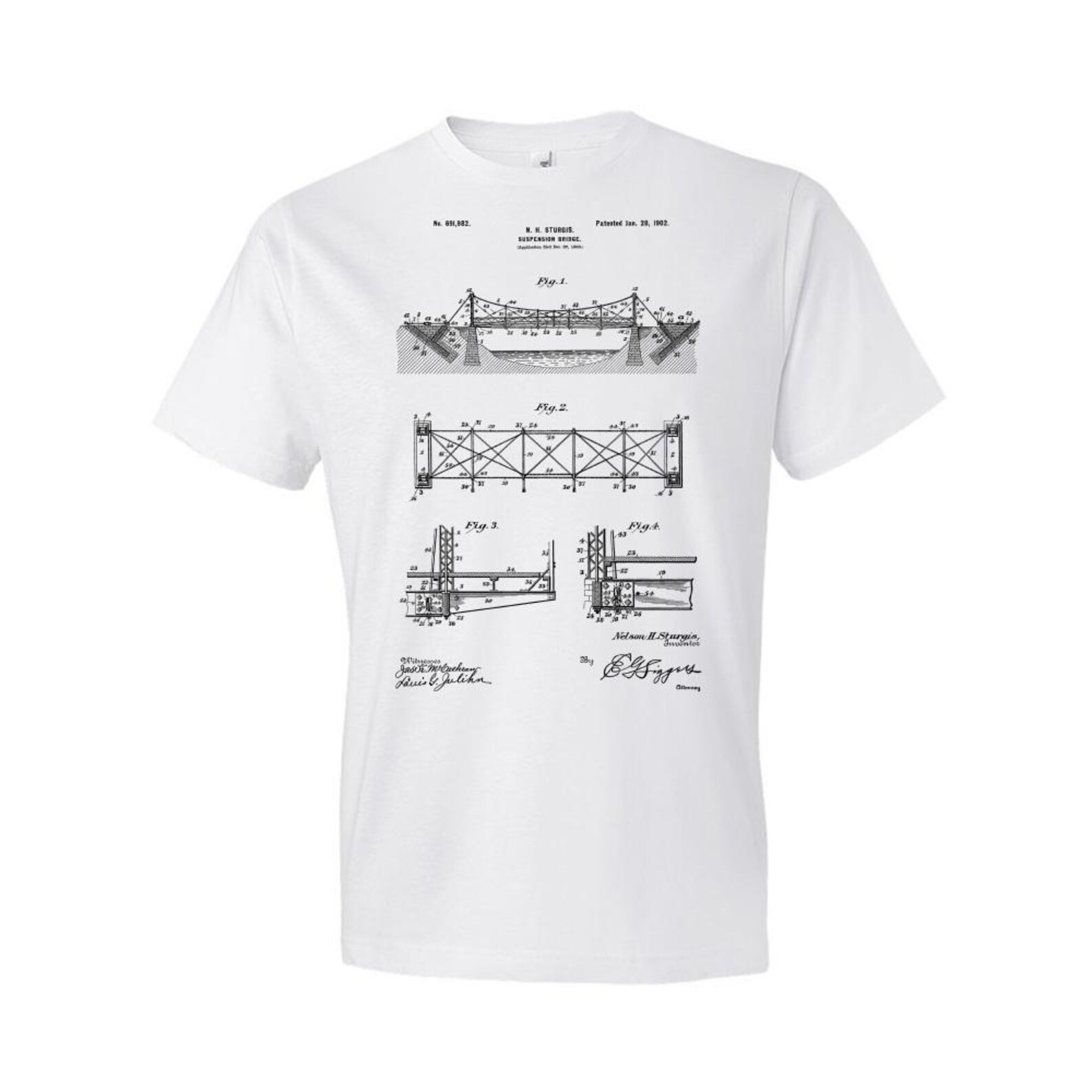 Suspension Bridge Shirt, Structural Engineer, Architect Gift, Bridge ...