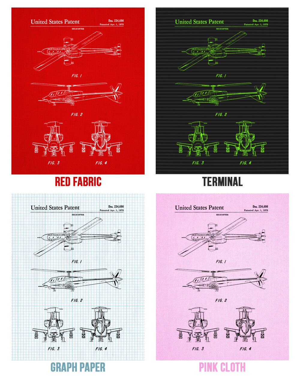 Attack Helicopter Poster Print Army Pilot Gift Military | Etsy