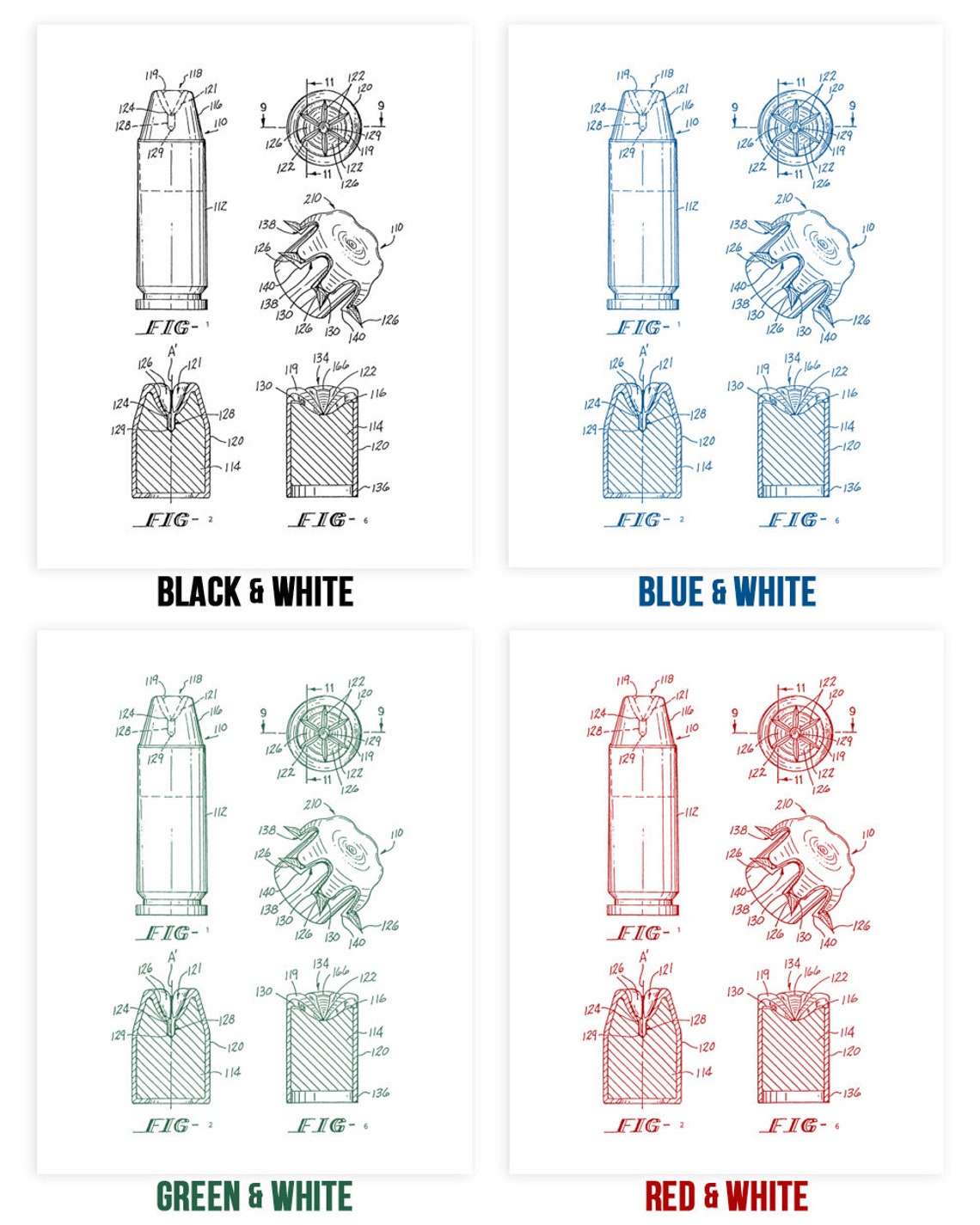 Hollow Point Bullet Poster Print Ballistics Analyst | Etsy
