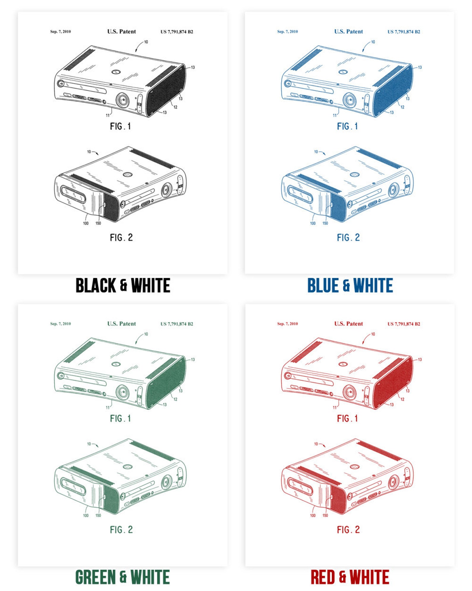 Video Game Console Poster Print Game Room Decor Arcade Art | Etsy