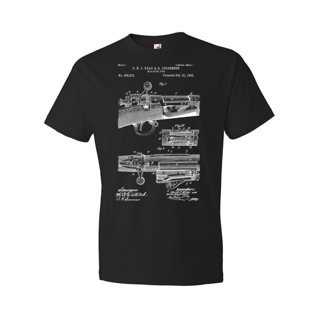 Bolt Action Rifle Patent T-shirt: Gunsmith Gift, Gun Club Tee - Etsy