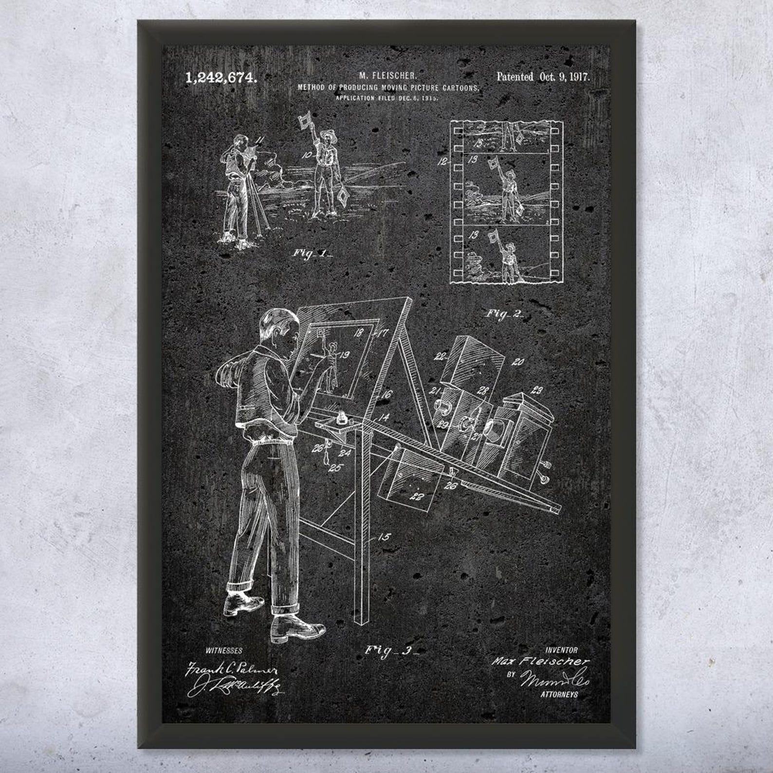 Framed Film Animation Wall Art Print, Studio Decor, Director Gift ...