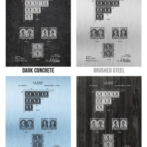 Framed Postage Stamps Wall Art Print Stamp Collector Postal - Etsy