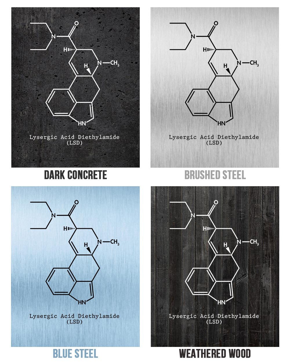 LSD Molecule Poster Print Acid Art Print Stoner Gift Lsd | Etsy