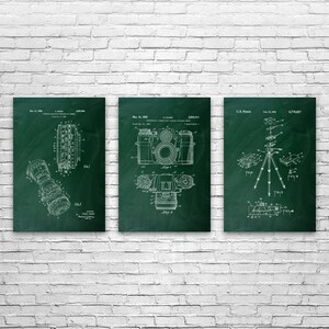 Photography Patent Wall Art Set of 3 | Poster, Canvas or Framed ...
