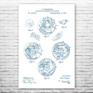 Watch Repeating Mechanism Poster Print, Watchmaker Gift, Jewelry Store ...