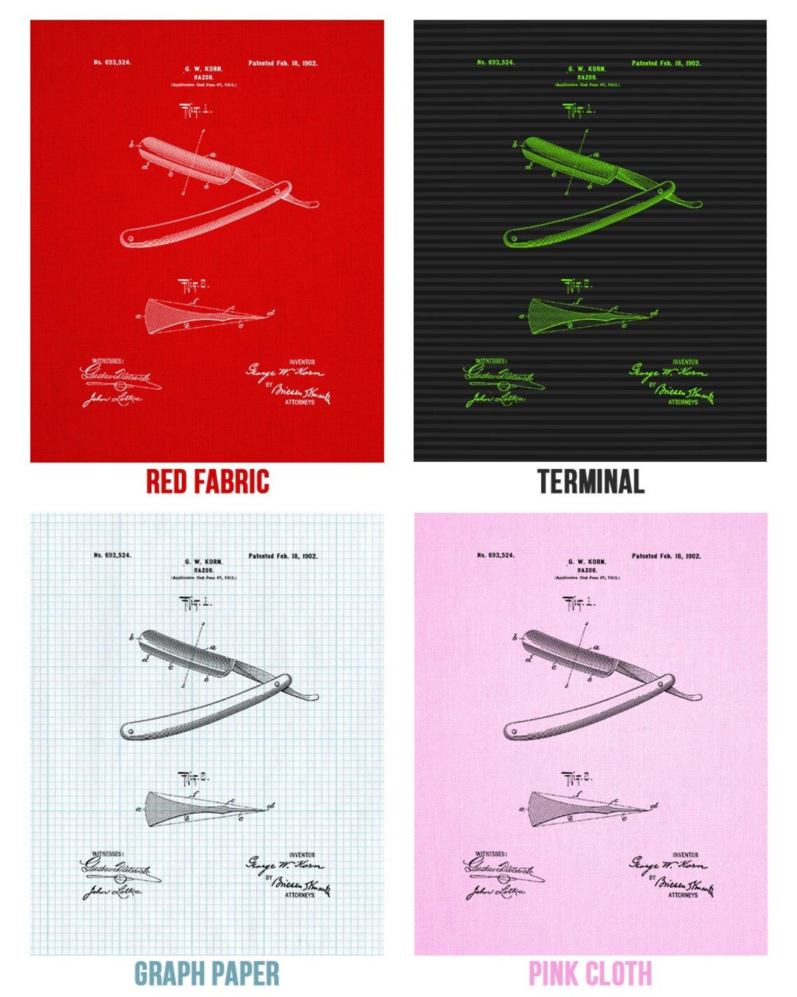 Shaving Straight Razor Poster Print Barber Shop Decor Barber - Etsy