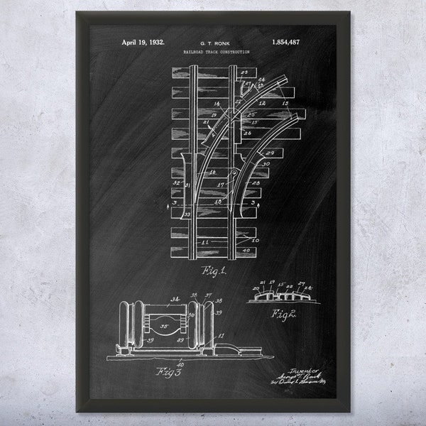 Railroad Chalkboard - Etsy