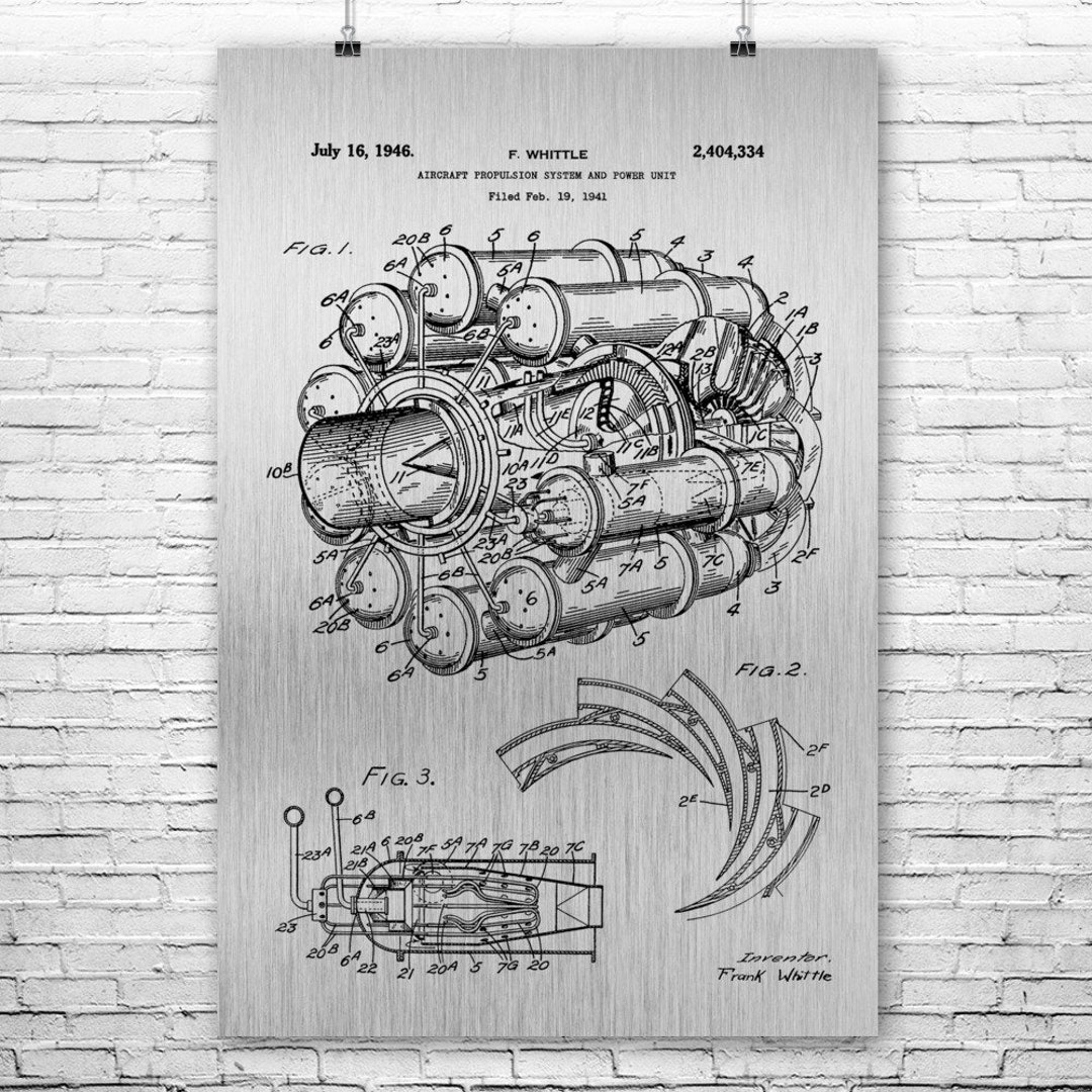 Jet Engine Poster Print Air Force Pilot Mechanic Gift - Etsy