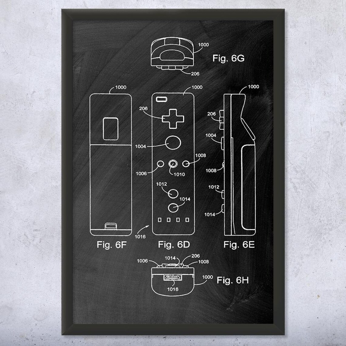 Framed Video Game Controller Wall Art Print Gaming Gift - Etsy