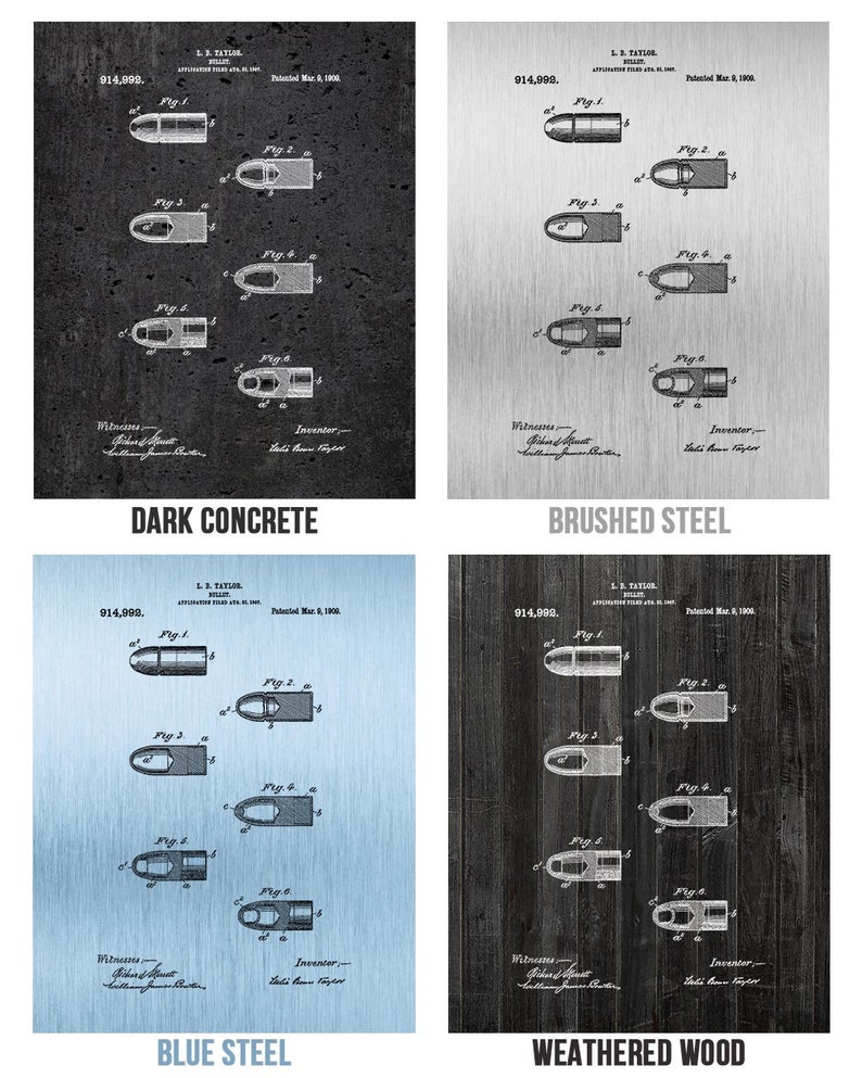 Bullet Poster Print Gun Club Decor Ballistics Analyst - Etsy