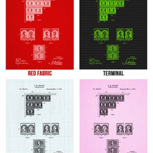 Framed Postage Stamps Wall Art Print Stamp Collector Postal - Etsy