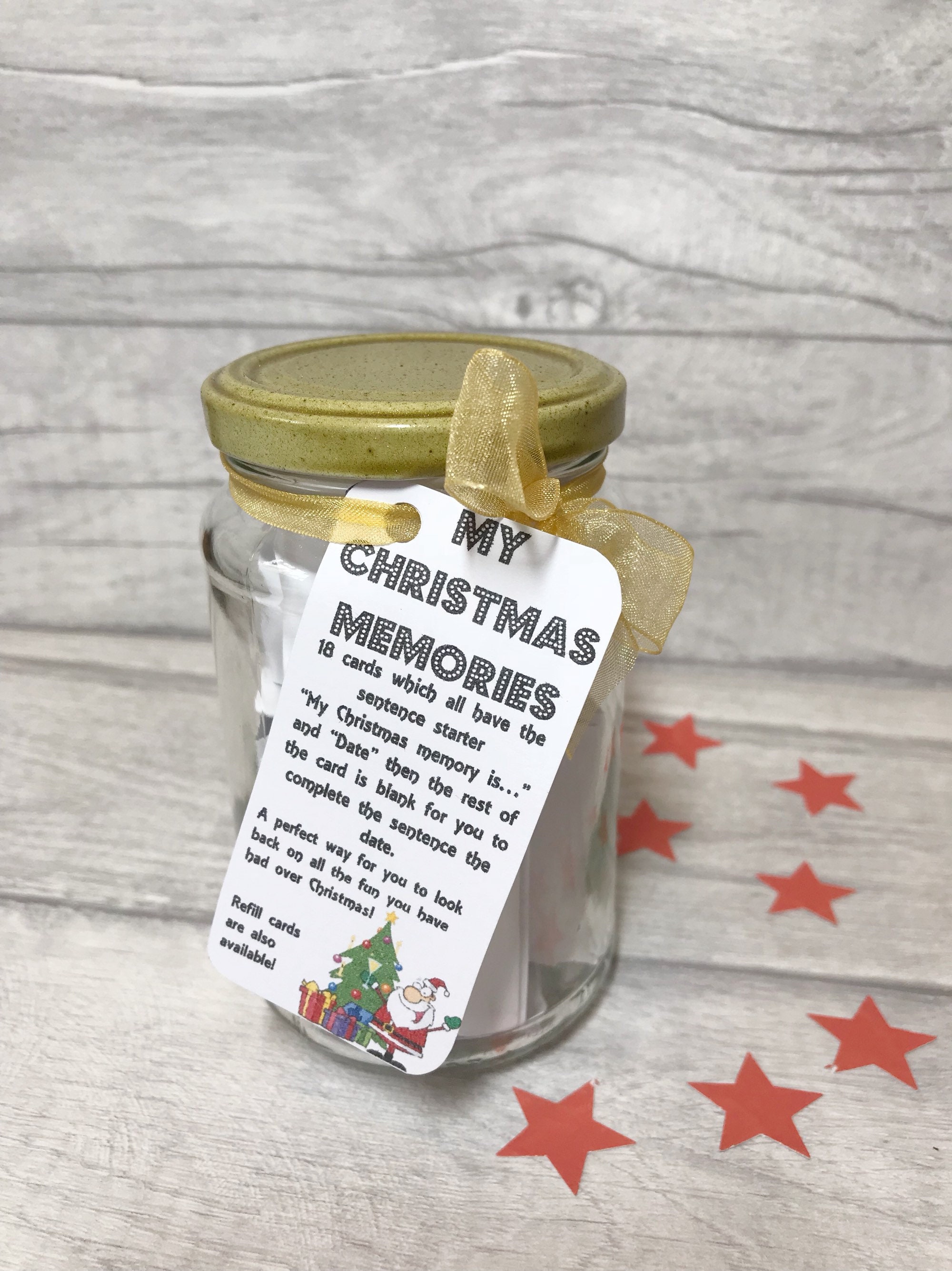 My Christmas Memories Jam Packed Jar Christmas Memories - Etsy UK