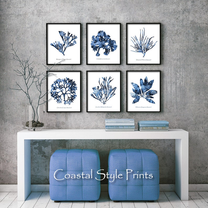 Coastal Gallery Wall, Hamptons Print, 6 Piece Print Set, Printable Wall ...