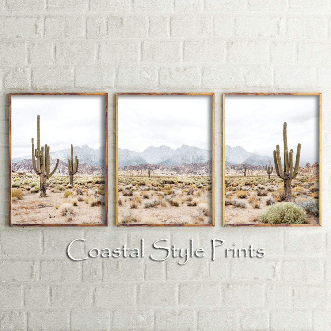 Desert Print Set, Sonoran Desert Poster Printable Desert Wall Art ...