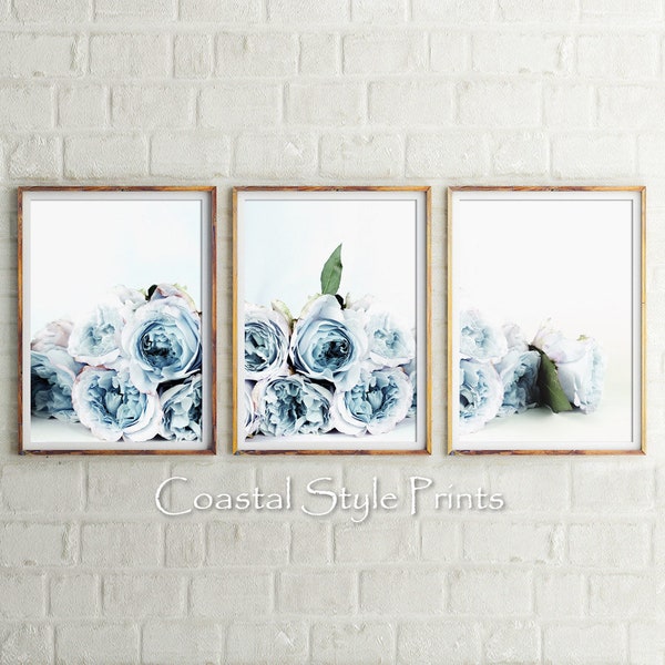Blue Rose Print - Etsy