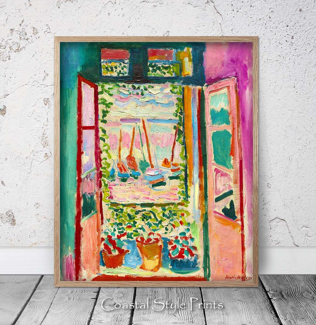 Impression de fenêtre ouverte Henri Matisse, affiche esthétique Matisse ...