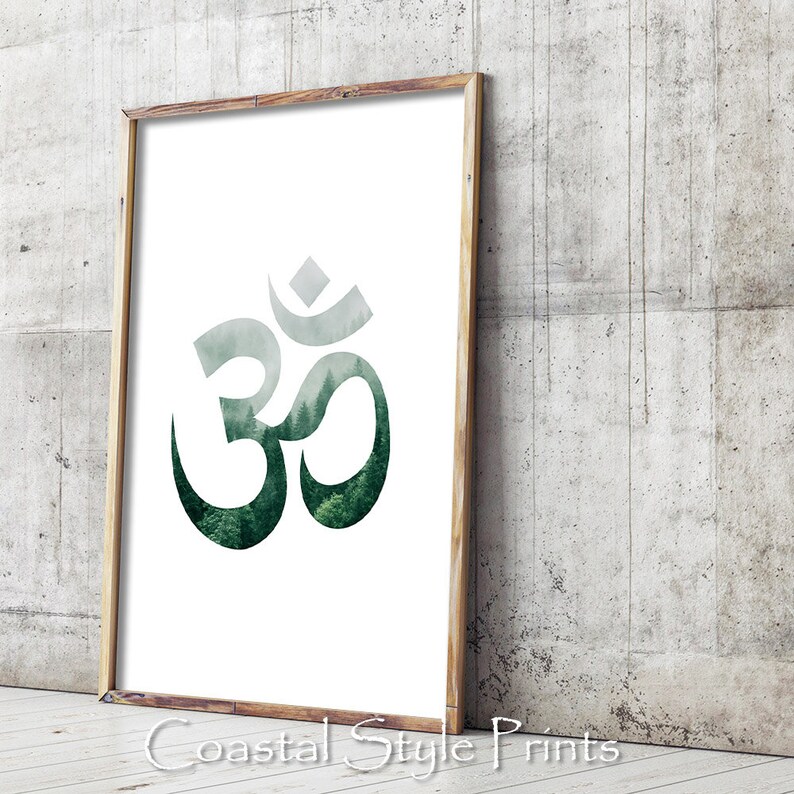 Meditation Print Om Print Therapy Poster Printable Wall - Etsy
