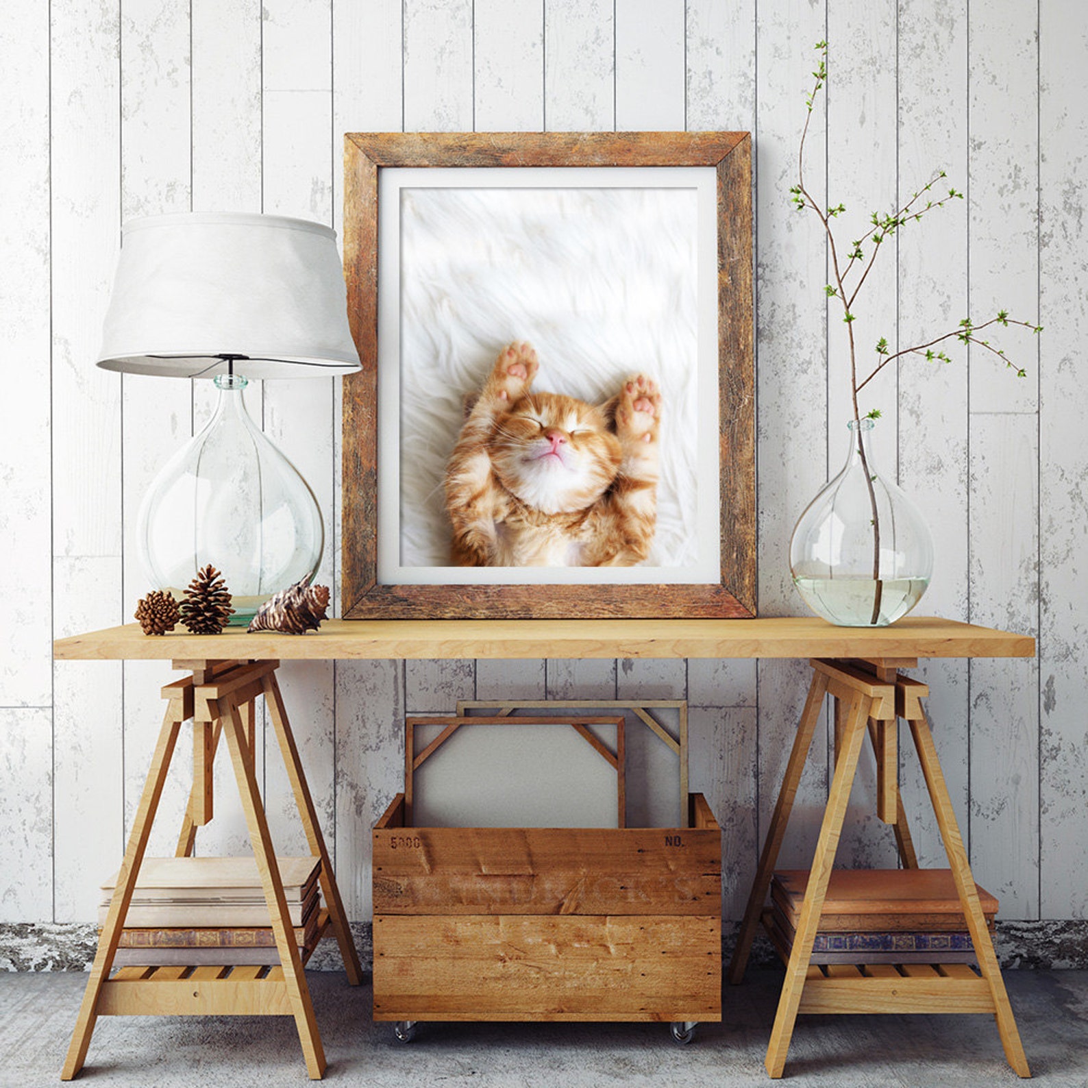 Cat Print Baby Animal Print Nursery Print Kitten Print - Etsy
