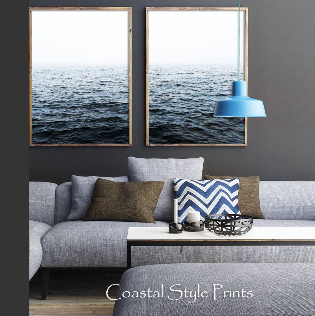 Coastal Wall Art, Sea Prints, Ocean Photography, Ocean Print Set, Coastal Photogrphy, Office Art ...