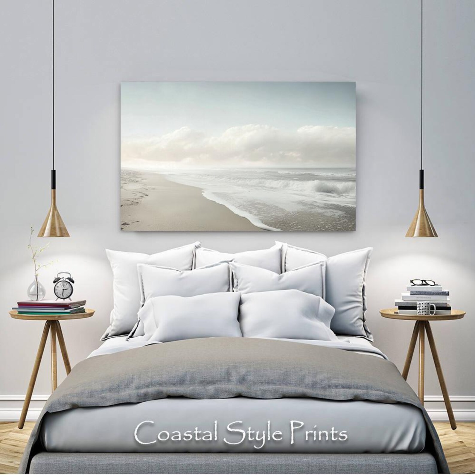 Neutral Coastal Print, Beach Decor, Coastal Wall Art, Beach Print ...