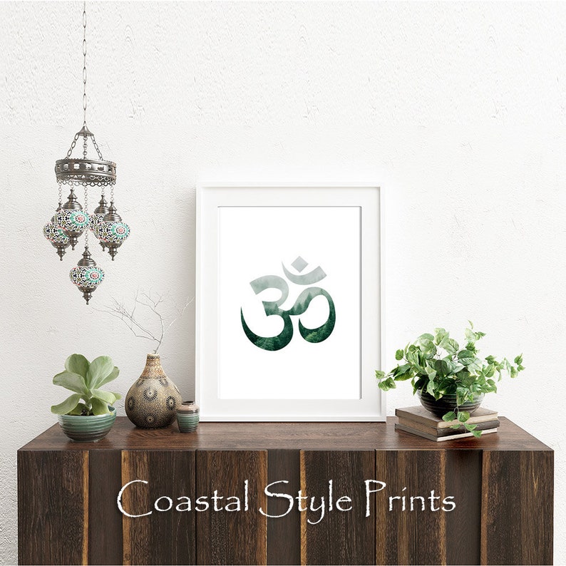 Meditation Print Om Print Therapy Poster Printable Wall | Etsy