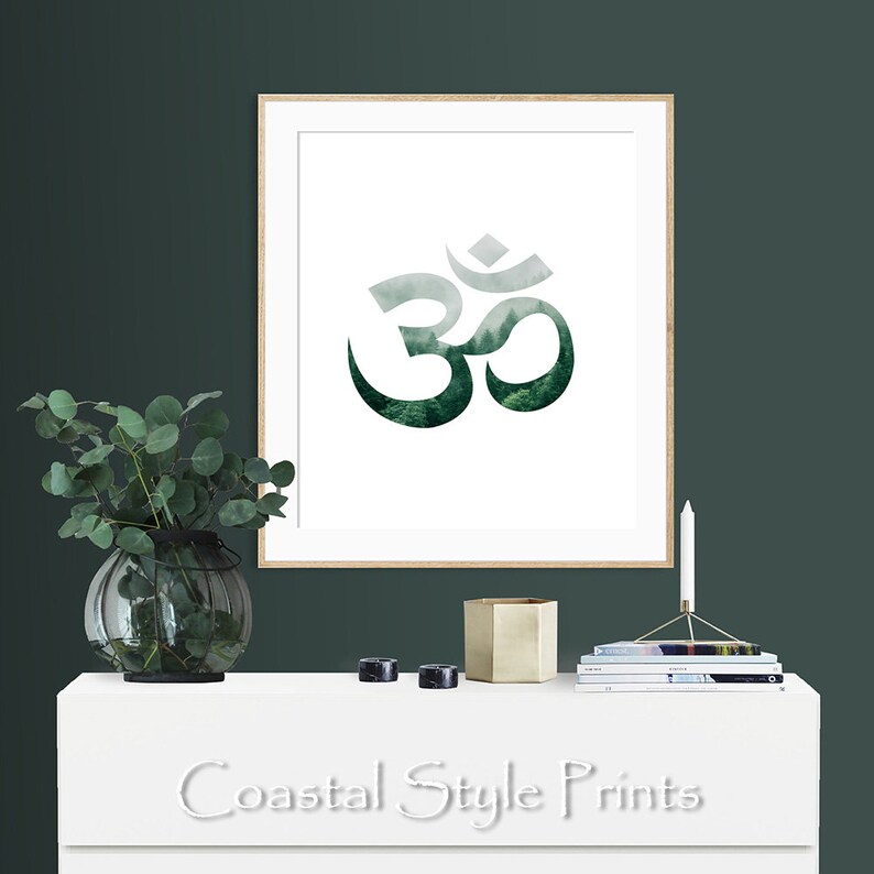Meditation Print Om Print Therapy Poster Printable Wall - Etsy