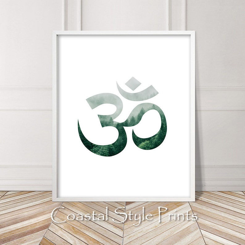 Meditation Print Om Print Therapy Poster Printable Wall - Etsy