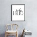 Why Hello Print Printable Typography Why Hello Quote - Etsy