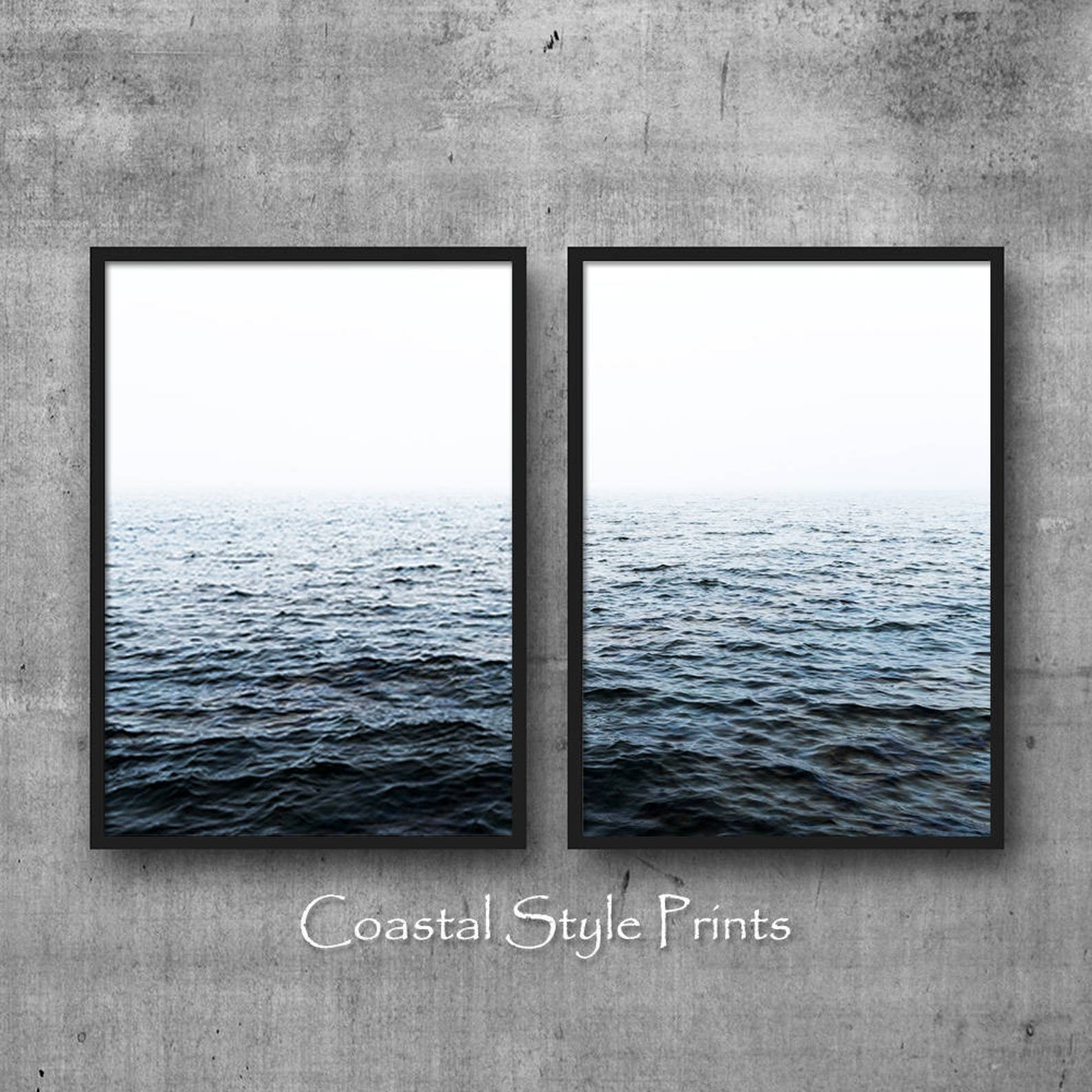 Ocean Waves Wall Art, Sea Prints, Ocean Photography, Ocean Print Set ...