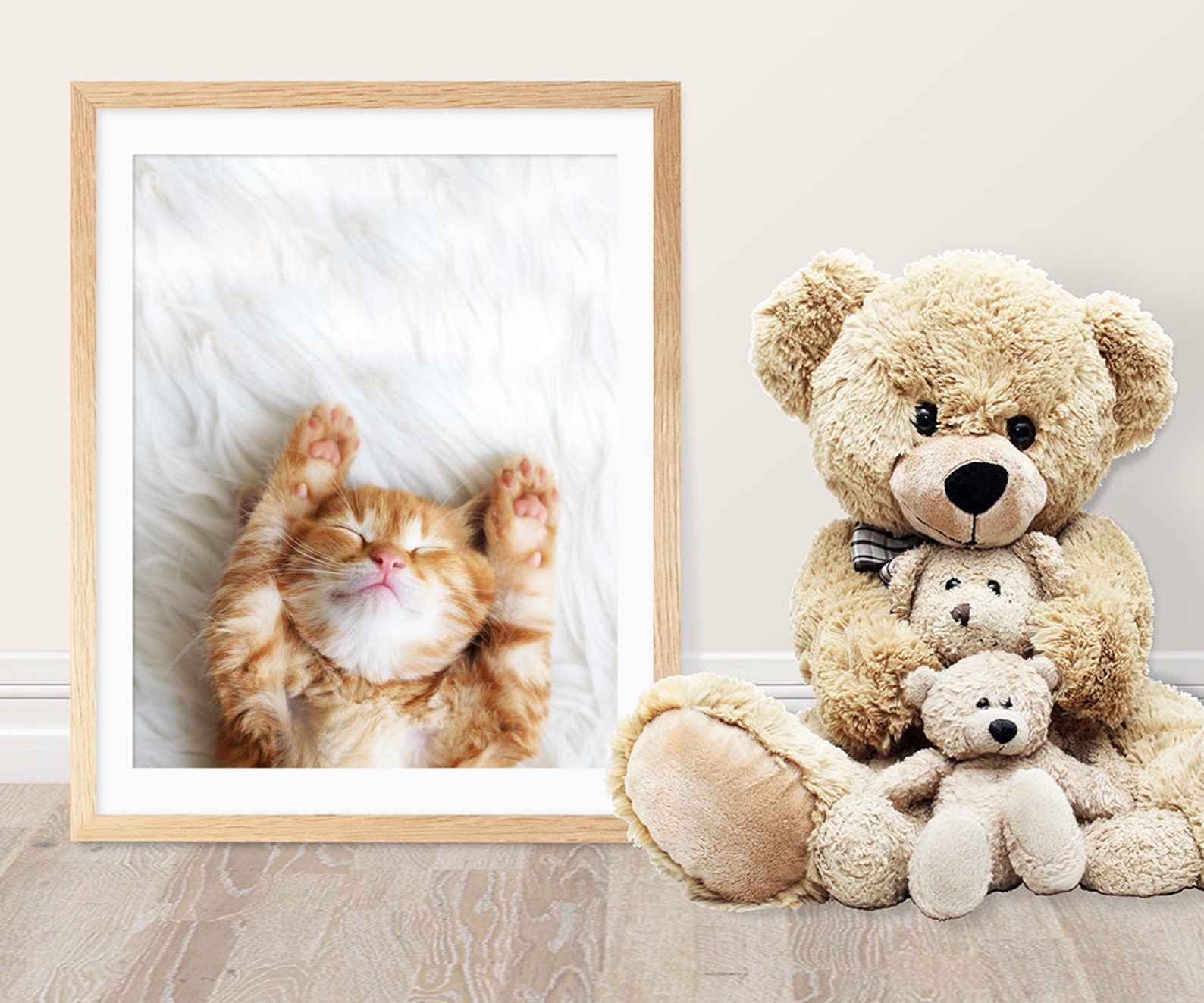 Cat Print Baby Animal Print Nursery Print Kitten Print - Etsy