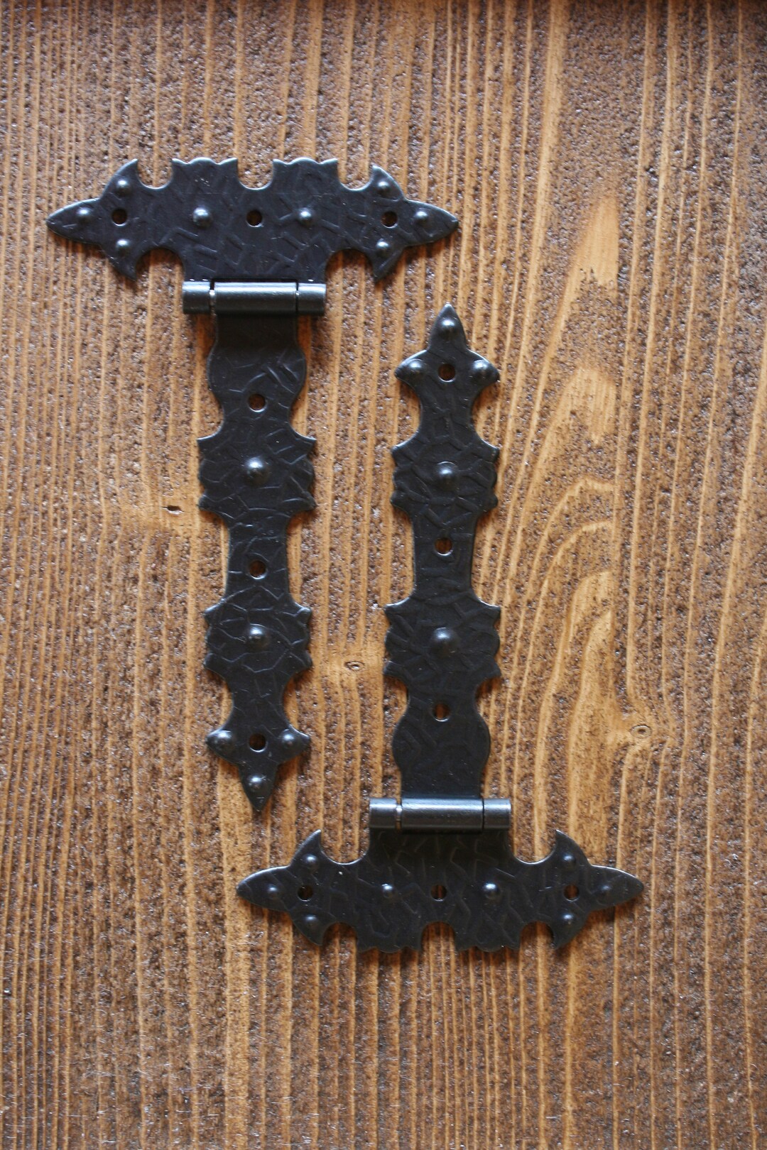 NEW 4 Pcs 135mm X 95mm Metal Hinges Black Color Antique Old Style ...
