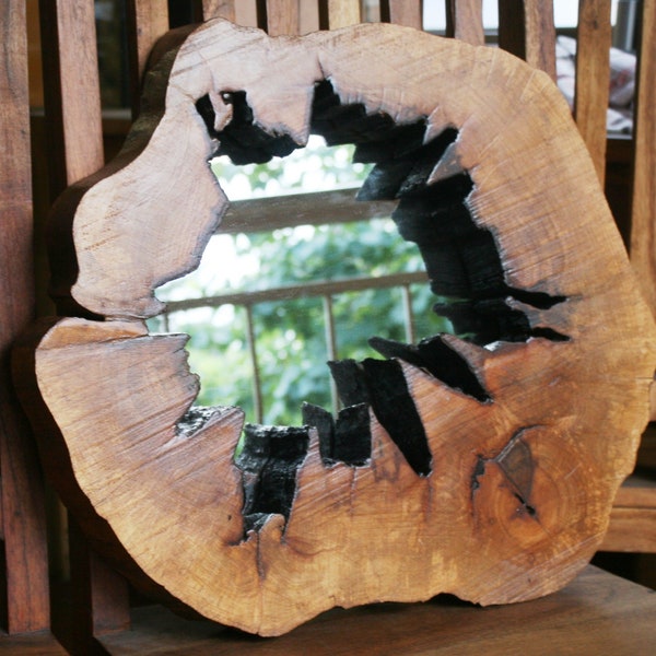 Live Edge Wall Mirror - Etsy
