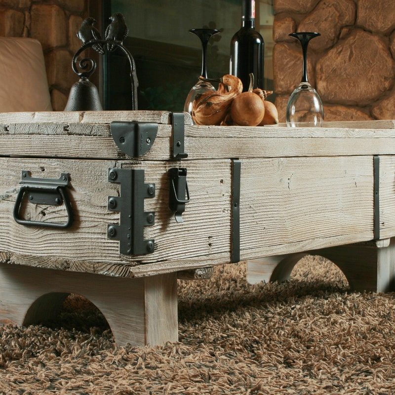 Reclaimed Wood Chest - Etsy