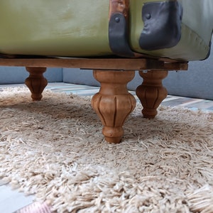 Travel Trunk Coffee Table,end Table With Wooden Legs,suitcase Furniture ...