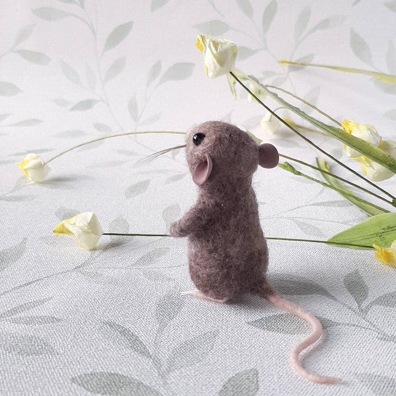 Mice Needle Felt Mouse Mouse Ornament Felt Mice Needle | Etsy UK