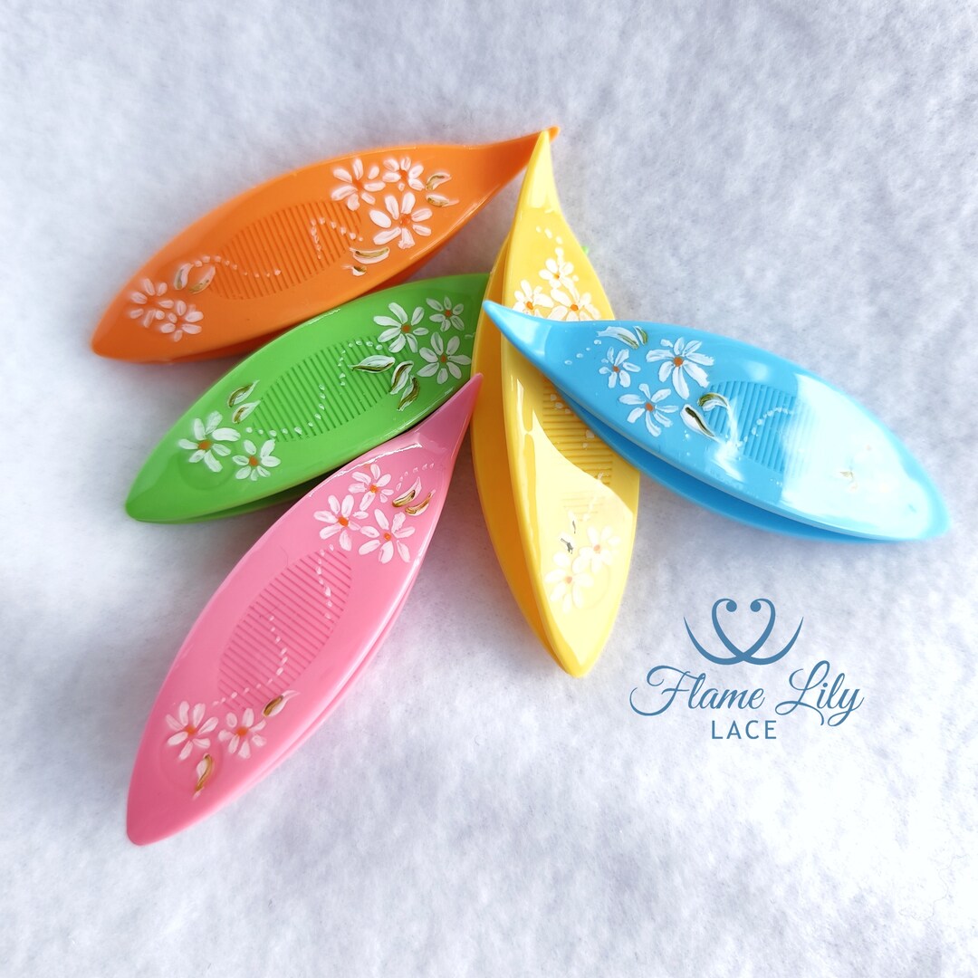 Tatting, Frivolite Shuttle, Hand Painted Tatting Shuttle, Universal ...