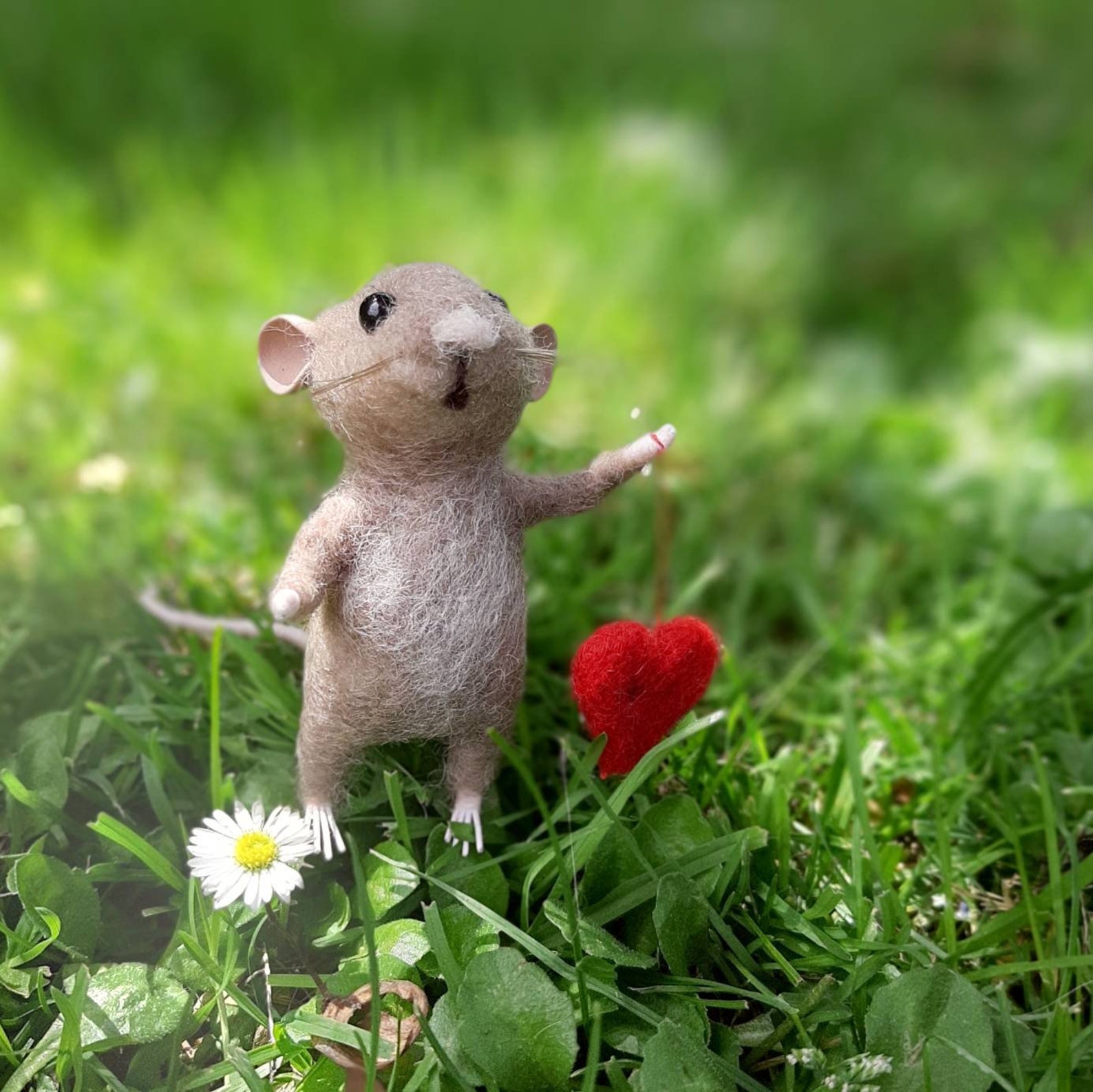 Needle Felted Mouse Felted Animal Brown Mouse Felt Mice | Etsy UK