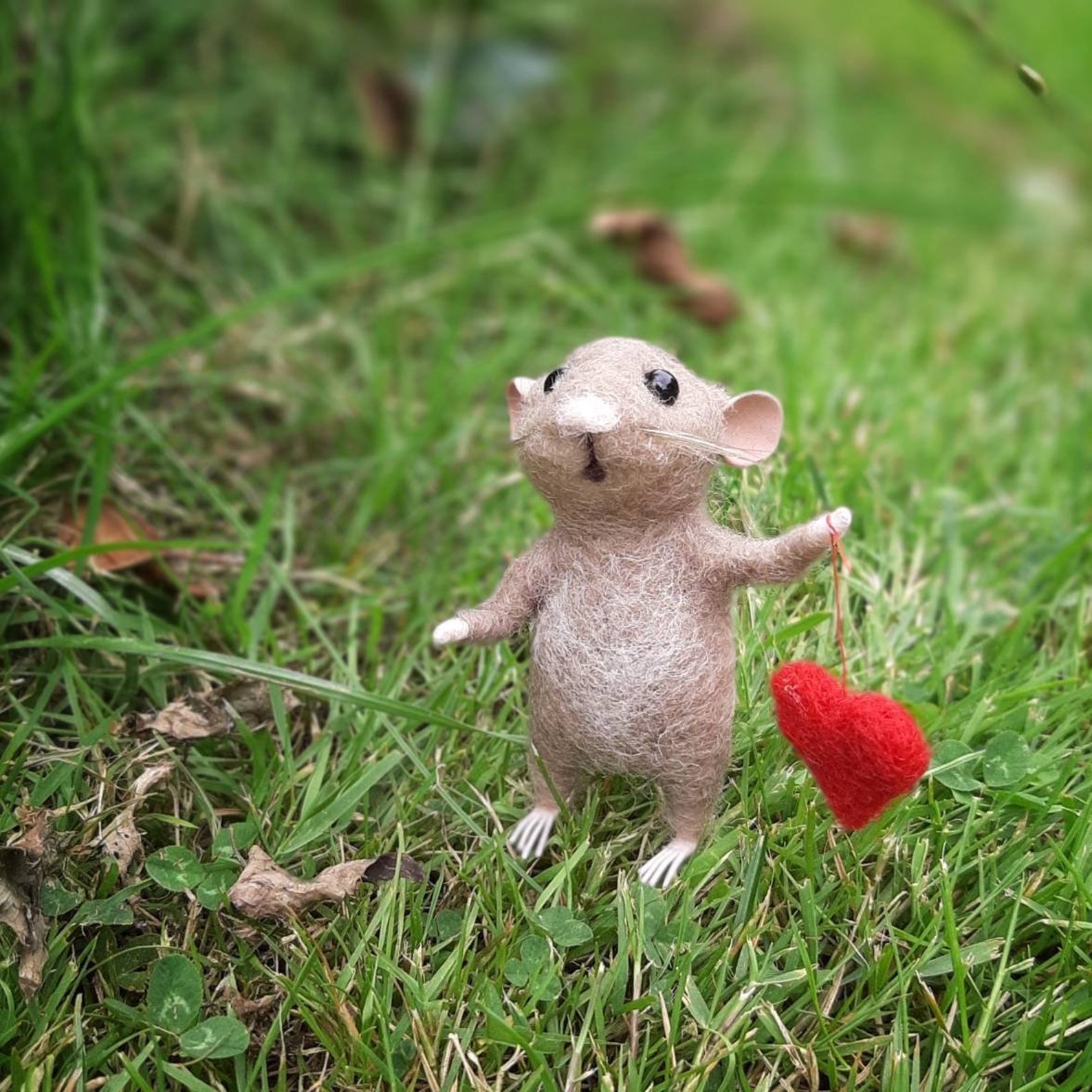 Needle Felted Mouse Felted Animal Brown Mouse Felt Mice | Etsy UK