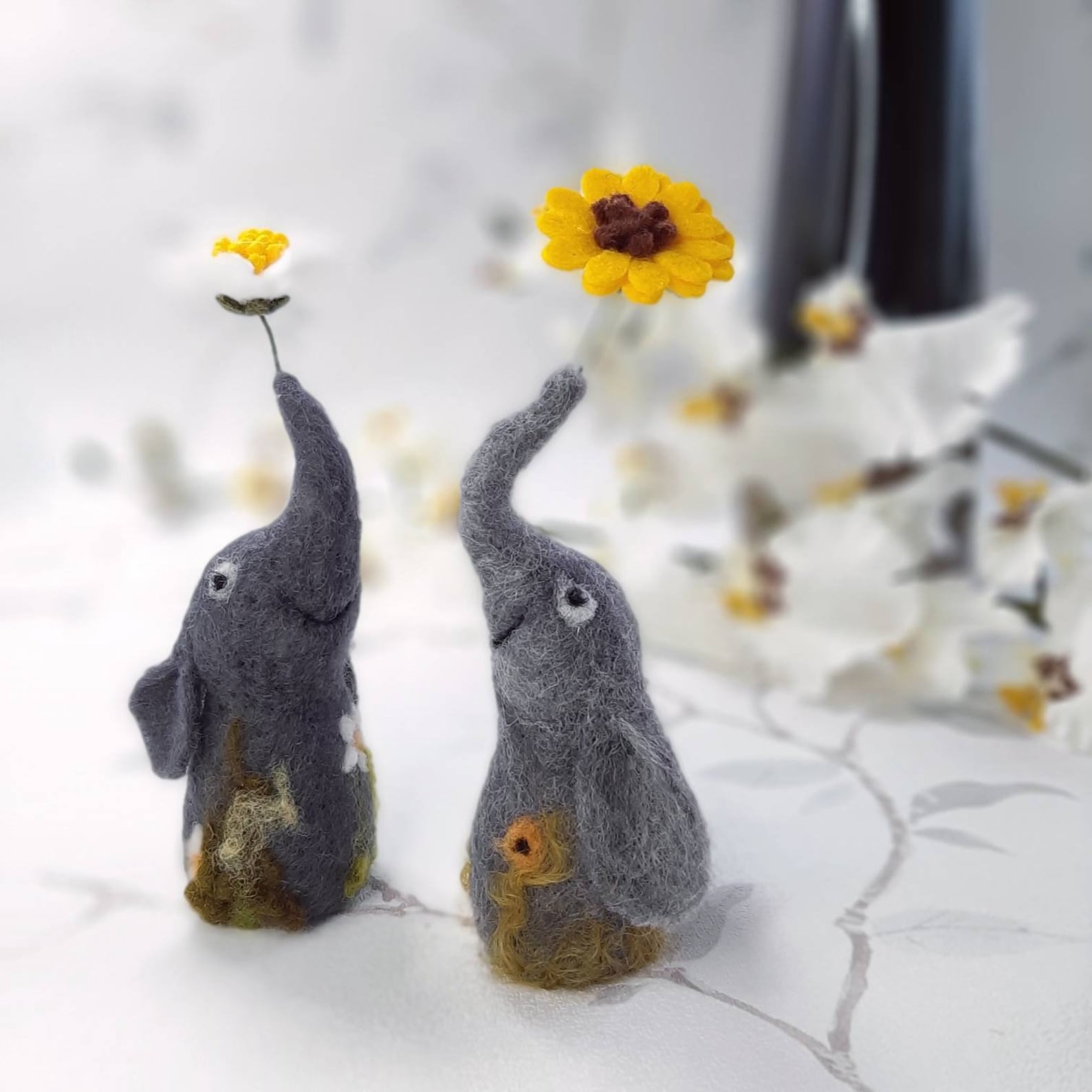 Elephant Needle Felt Elephant Needle Felted Elephant - Etsy